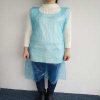China Loose Flexible Biodegradable Aprons 40 % Bio Based Light Blue Apply To Women for sale
