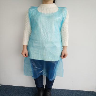 China Loose Flexible Biodegradable Aprons 40 % Bio Based Light Blue Apply To Women for sale