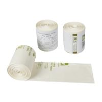 China White Biodegradable Trash Bags , Oil Proof Biodegradable Dustbin Bags for sale