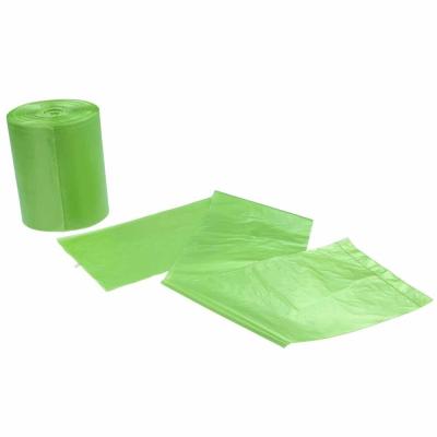 China Green Plastic Food Bags On A Roll , Vegetable Plastic Bags Roll 1 Or 2 Sides Printing for sale