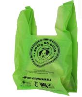 China Green Compostable Fully Biodegradable Trash Bags Bin Liners for sale
