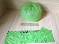 China Green Compostable Fully Biodegradable Trash Bags Bin Liners for sale