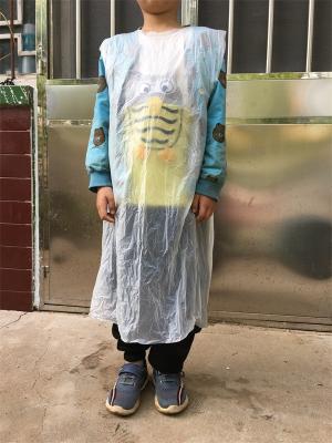 China Biodegradable Disposable Oil Proof Soft Plastic Aprons for sale