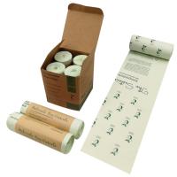 China Cornstarch Based 100% Biodegradable Compostable Plastic Garden Lawn And Leaf Collection Bag for sale