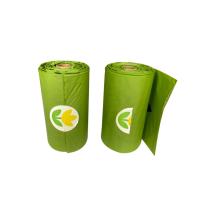 China green Biodegradable Dustbin Bags Waterproof Compostable Garbage Bags 15mic for sale