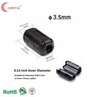 China Custom Size Black Plastic Case  Clip-On Ferrite Ring Core Clamp Ferrite Core With Hole 7/8/9/11mm for sale
