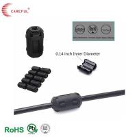 China Custom Size Black Plastic Case  Clip-On Ferrite Ring Core Clamp Ferrite Core With Hole 7/8/9/11mm for sale