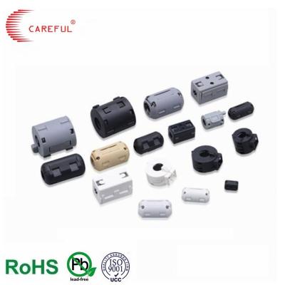 China White And Black Plastic EMI Ferrite Clamp On Cores For 6/ 6.5/10/13/19mm Cable for sale
