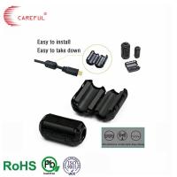 China SCRC35B Clip On 4mm Cable Flat  Black RFI EMI Noise Suppressor Cable Clip for sale