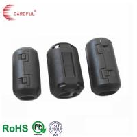 China EMI Clip On USB Cable Ferrite Core  3.5/4/5/6/7/8/9mm Round Black Ferrite Clamp On Cores for sale
