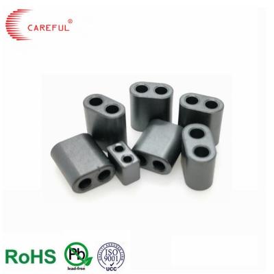 China Careful RID Factory-Direct Dual-Hole Ferrite Core with Custom Hole Sizes for sale