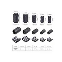 China Split Ferrite Clamp Core, EMI Filter Power Line Choke for Cable Noise Suppression for 3mm to30mm Cable Diameter for sale