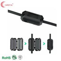 China Split Ferrite Clamp Core, EMI Filter Power Line Choke for Cable Noise Suppression for 3mm to30mm Cable Diameter for sale