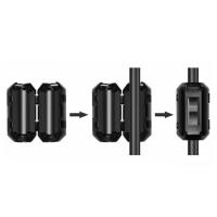 China RoHS NiZn Snap on Ferrite Core RH Series Clip on Magnetic Ring Core for Electronic Cable Noise Reduction for sale