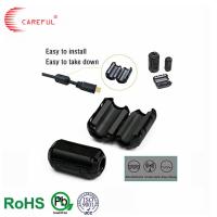 China RoHS NiZn Snap on Ferrite Core RH Series Clip on Magnetic Ring Core for Electronic Cable Noise Reduction for sale