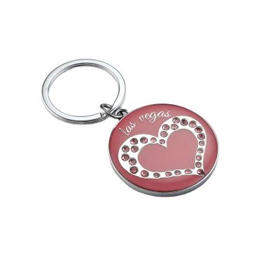 China High quality wholesales Lovely Design Custom Logo Nickel Plated Metal Keychain for sale