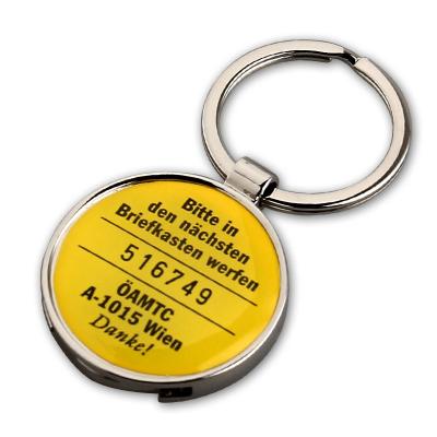 China Wholesale high quality metal custom logo letter key chain accessories ring for sale
