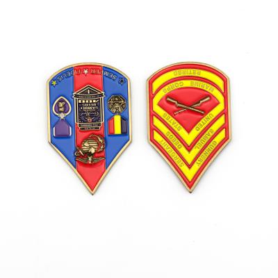 China Manufacturer custom holiday gifts shape commemorative metal coin challenge coin for sale