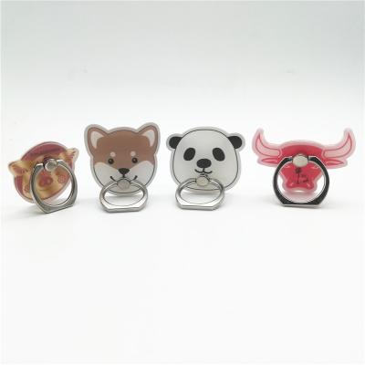 China Factory Sale Custom Animal Cute Promotion Gift Nickel Plated Phone Ring Holder for sale