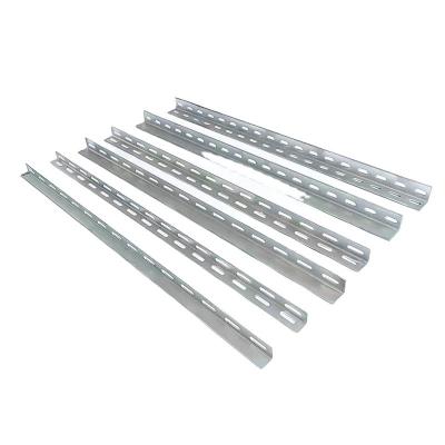 China Galvanized Hot Rolled Punching Angle Steel Q195 Q420 3mm 10mm Thickness 1m 12m Length for sale