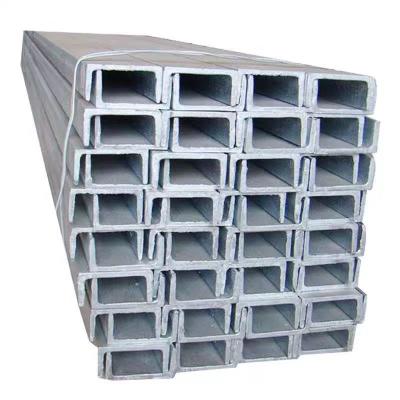 China Hot Dip Galvanized U Channel Steel Beam 1-12m Length 2.5-10mm Thickness Cutting Service for sale
