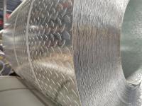 China Hot Dipped Galvanized Steel Checkered Plate Diamond Pattern 2-10mm Thickness 600-1500mm Width for sale