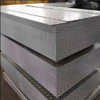 China Hot Dipped Galvanized Steel Checkered Plate Diamond Pattern 2-10mm Thickness 600-1500mm Width for sale