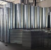 China Galvanized Spiral Air Duct 0.3-1.2mm Thickness 125-1500mm Diameter for HVAC Ventilation for sale