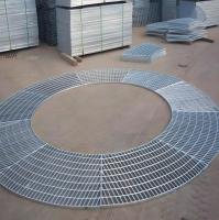 China Galvanized Steel Bar Floor Grating Walkway 50mm Pitch ISO9001 Certified Heavy Duty for sale