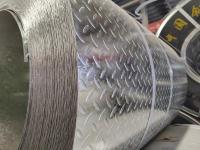 China Hot Dip Galvanized Embossed Steel Plate 2-10mm Thickness 30-275g/m2 Zinc Coating for sale