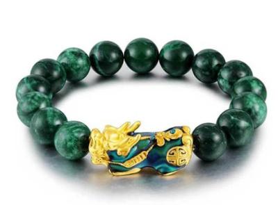 China Chinese FengShui Mystical Bracelet PiXiu Jade Protection Bracelet for sale
