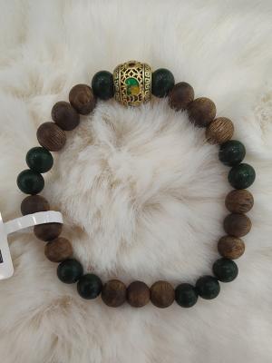China Spiritual Meditation Natural Scented Agarwood Bracelet Crafted from Authentic Wood Beads for Relaxation and Wellness for sale