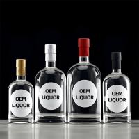 China Borosilicate Glass Liquor Bottle For Spirits Packaging for sale