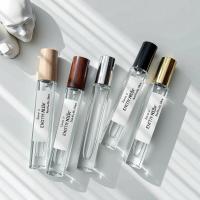 China Custom 10ml Square Glass Perfume Spray Bottle With Multiple Printing Options for sale
