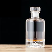 China Custom Super Flint Glass Liquor Bottle With Cork For Whiskey Vodka Gin Rum 375ml To 750ml Custom Printing for sale