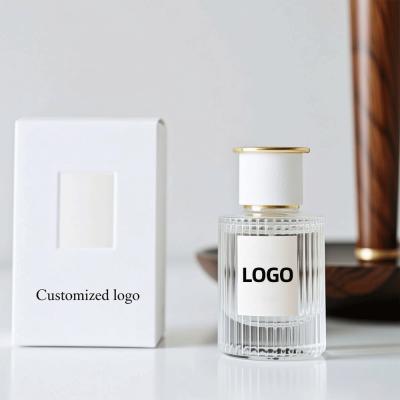 China Food Grade Perfume Glass Bottle 30ml 50ml 100ml Refillable Luxury Fragrance Bottle for sale