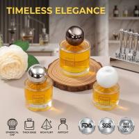 China Refillable Spray Pump Perfume Bottle Transparent Glass Fragrance Bottle For Travel for sale