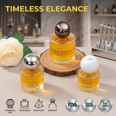 China Refillable Spray Pump Perfume Bottle Transparent Glass Fragrance Bottle For Travel for sale