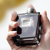 China Custom Square Black Perfume Bottle 50ml 100ml Refillable Glass Spray Atomizer for sale