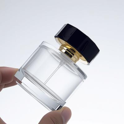 China Luxury Cylinder Glass Perfume Bottle 30ml 50ml 100ml Refillable Spray Atomizer Bottle for sale