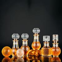China 50ml Clear Glass Liquor Bottle Mini Alcohol Spirit Container With Screw Cap Cork for sale