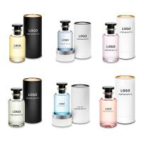 China Custom Logo Refillable Luxury Perfume Glass Bottle 30ml 50ml 100ml With Gift Box for sale
