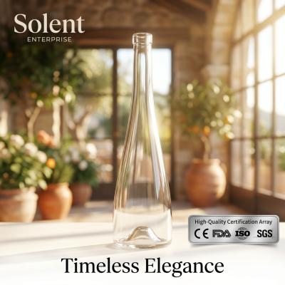 China 750ml Leakproof Sealing Custom Glass Bottles Liquor Beverage Container for sale