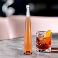 China 1000ml Crystal Glass Liquor Bottle Cork Sealed For Beverage Packaging for sale