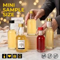 China 50ml 100ml Empty Mini Liquor Bottle Glass Spirit Bottle For Wedding Favors for sale