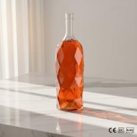 China Round Frost Surface Custom Glass Bottles 750ml Liquor Bottle For Whiskey Tequila Wine for sale