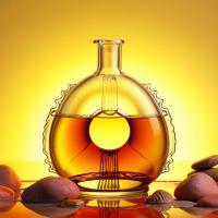 China Customizable Designs Food Safe Vodka Glass Bottle For Brandy Tequila Whisky for sale
