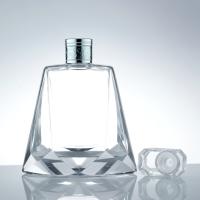 China Custom Clear Glass Bottle Agave With Crown Cap For Liquor Manufacturing for sale