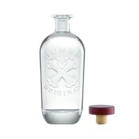 China Engraved Crystal White Glass Liquor Bottle 375ml 500ml 700ml 750ml 1000ml for sale