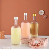 China Clear Super Flint Liquor Glass Bottle 330ml 350ml 400ml 500ml For Whiskey Vodka Rum for sale
